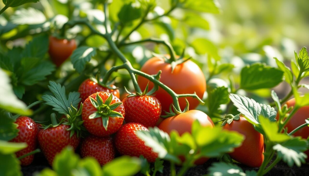 Verwunderlich Tomaten Und Erdbeeren Zusammen Pflanzen Ebenbild