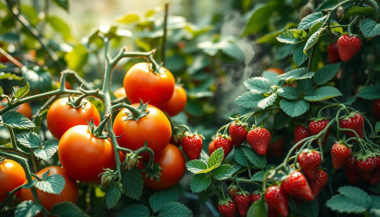 Erdbeere Neben Tomate